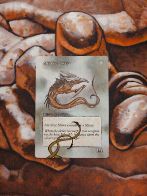 Magic the Gathering Metallic Sliver Hand Painted Unique Custom MTG ...