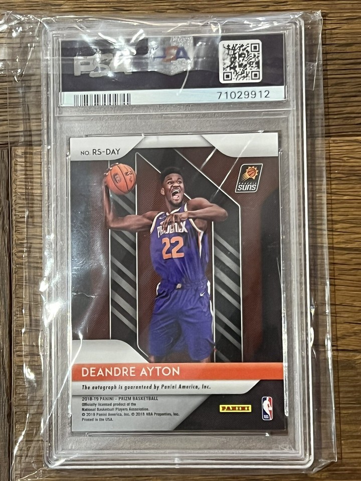 2018-19 Prizm Rookie Signatures DeAndre Ayton Auto ROOKIE CARD RC - PSA ...