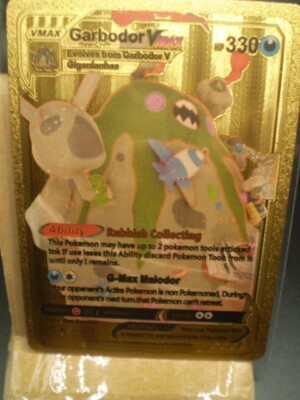 Garbodor VMAX 101/203 HP330 Gold Foil Fan Art Display Card - NM | eBay