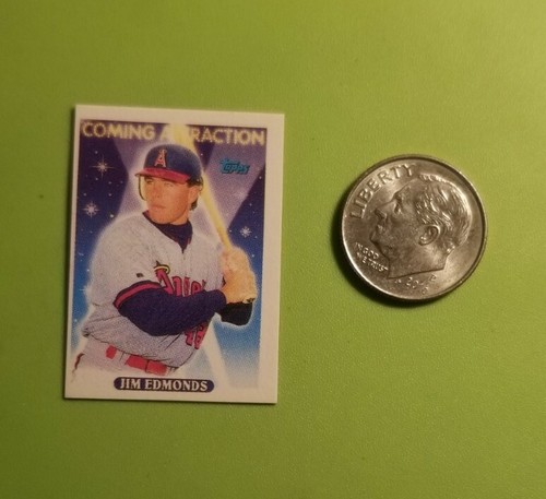 1993 Topps Micro Jim Edmonds ROOKIE RC #799 California Angels FREE ...