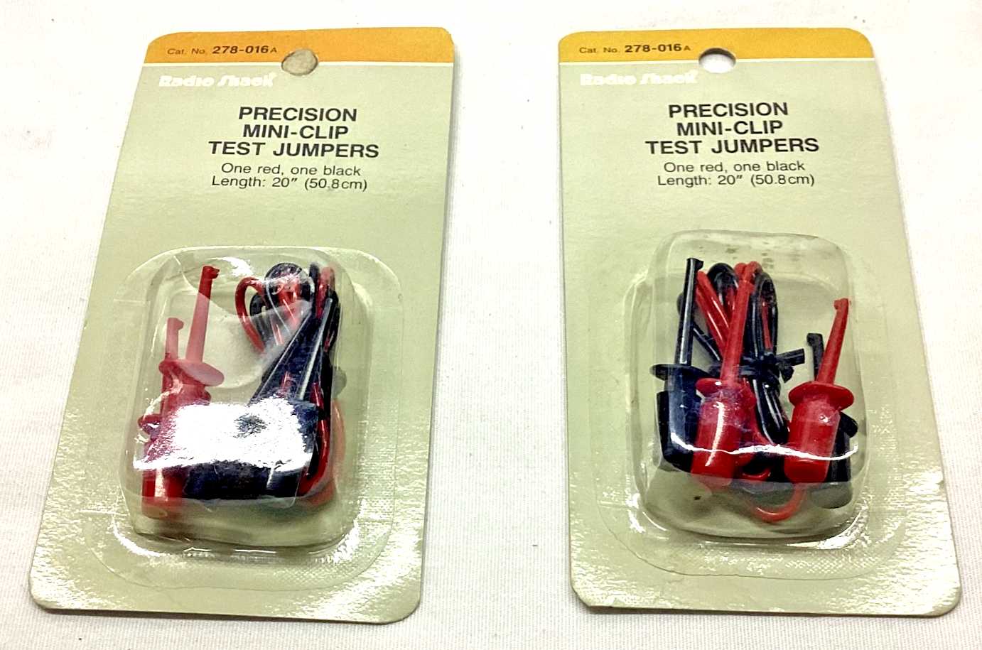Radio Shack Precision Mini-Clip Test Jumpers 2 Pkgs of 2 | eBay