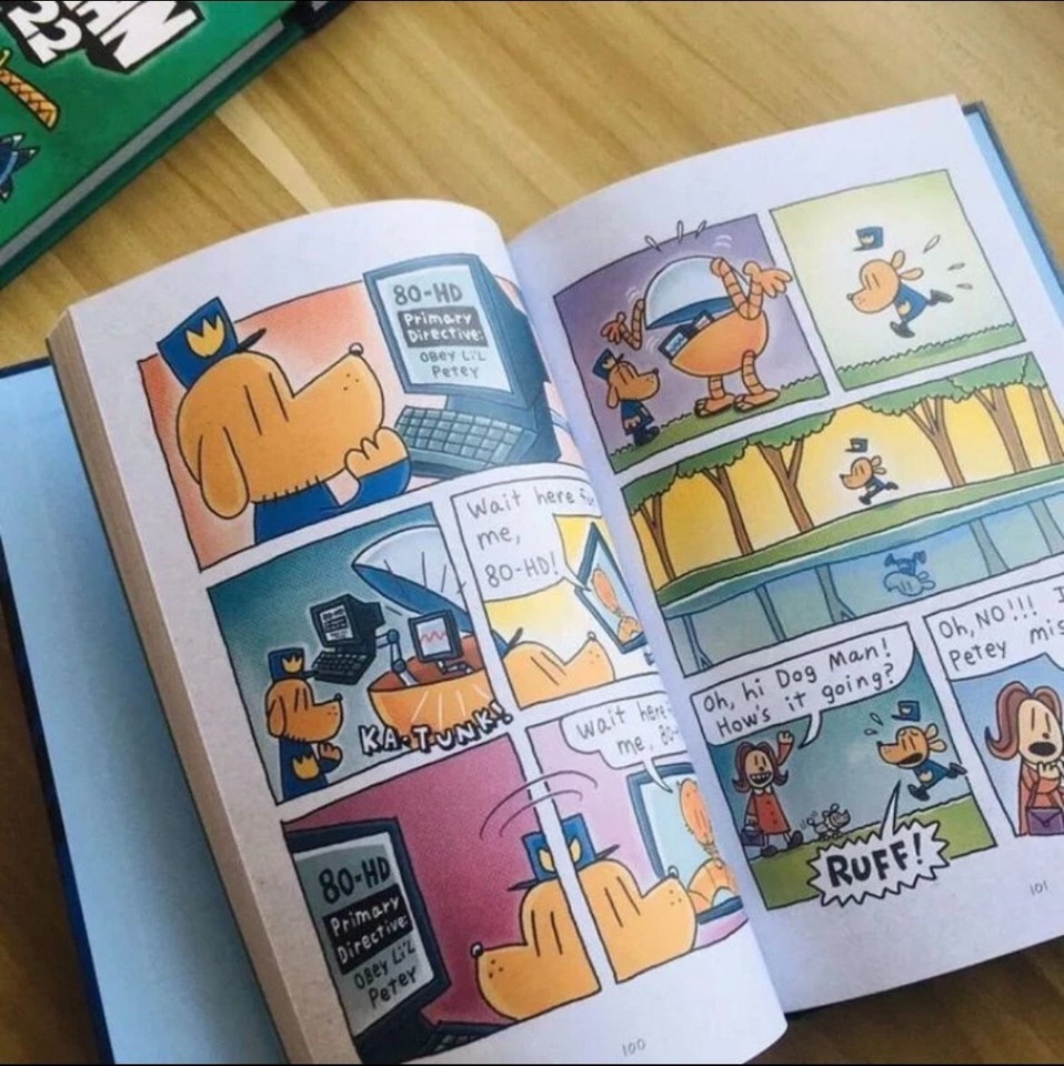 Dog Man Books Series Set 1-17 (Hardcover) by Dav Pilkey - -DHL Express ...