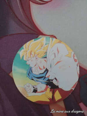 Pog DRAGON BALL Z n° 04 serie 1 Toei AB caps tazo menko cards carte ...