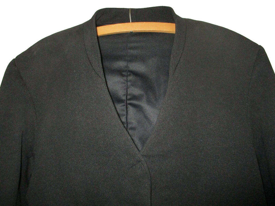 "Old Order Amish Men Jacket Vest 52"Chest Black Eye-hooks Handmade B-1 ...