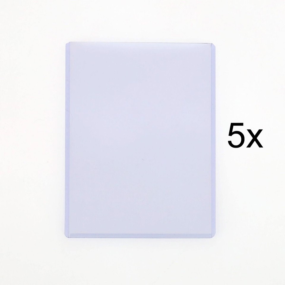 5 BCW PREMIUM 5x7 TOPLOADERS NEW Rigid Card Photo Storage Sleeves ...