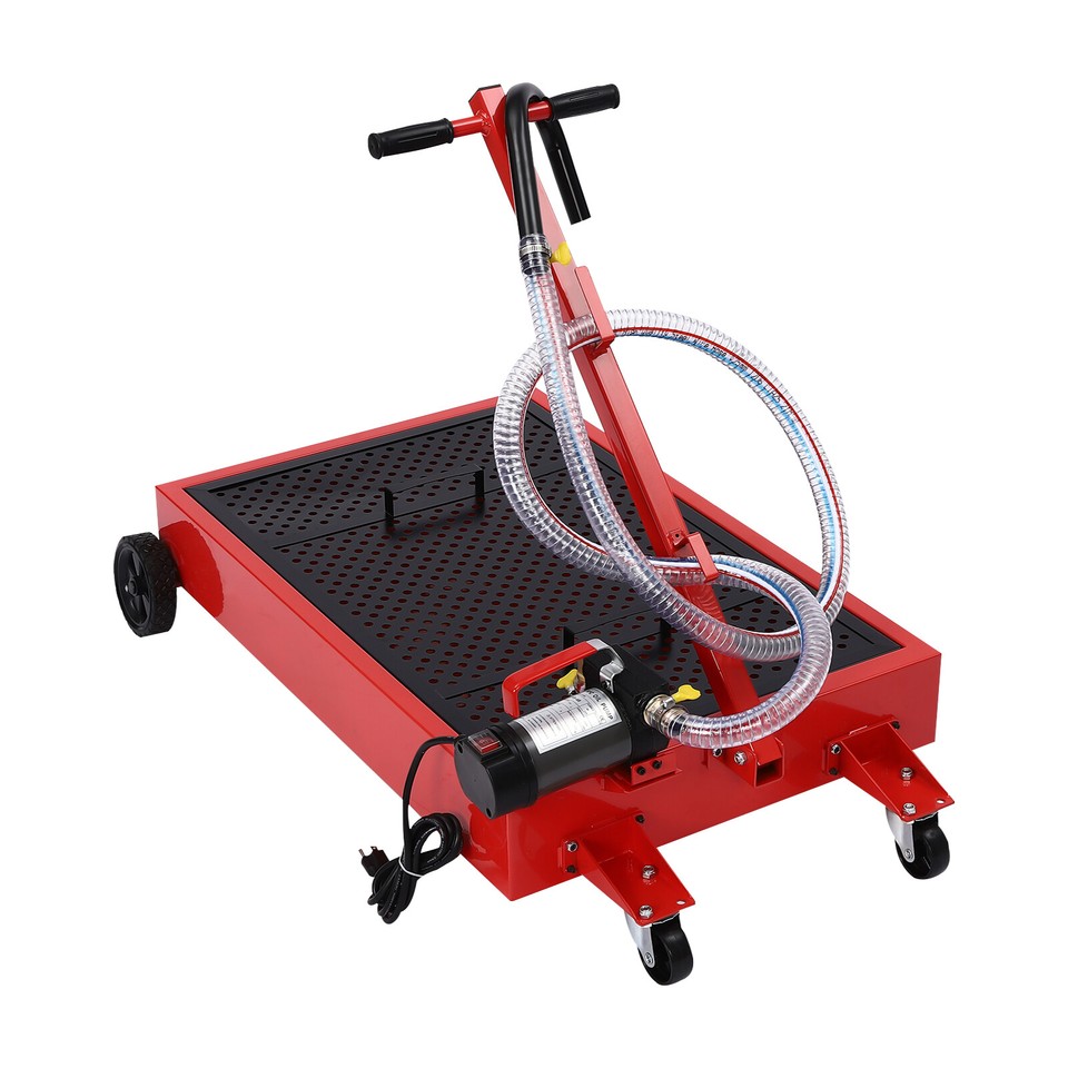 17Gallon Portable Oil Drain with Pump Truck Oil Drain Low Profile Oil ...