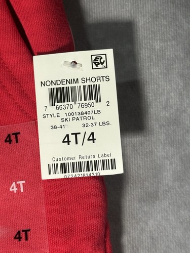 Epic Threads Knit Shorts Toddler 4T Red Drawstring Elastic Waist | eBay