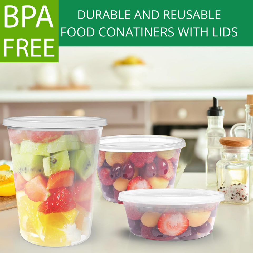 Meal Prep Containers Soup Containers, Food Storage Containers with Lids ...
