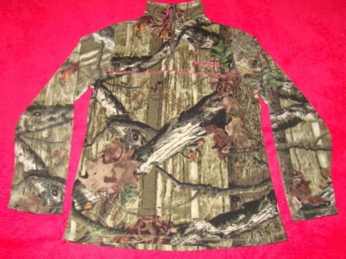 Mossy Oak Womens M Break Up Infinity 1/4 Zip Long Sleeve Camo Fleece ...