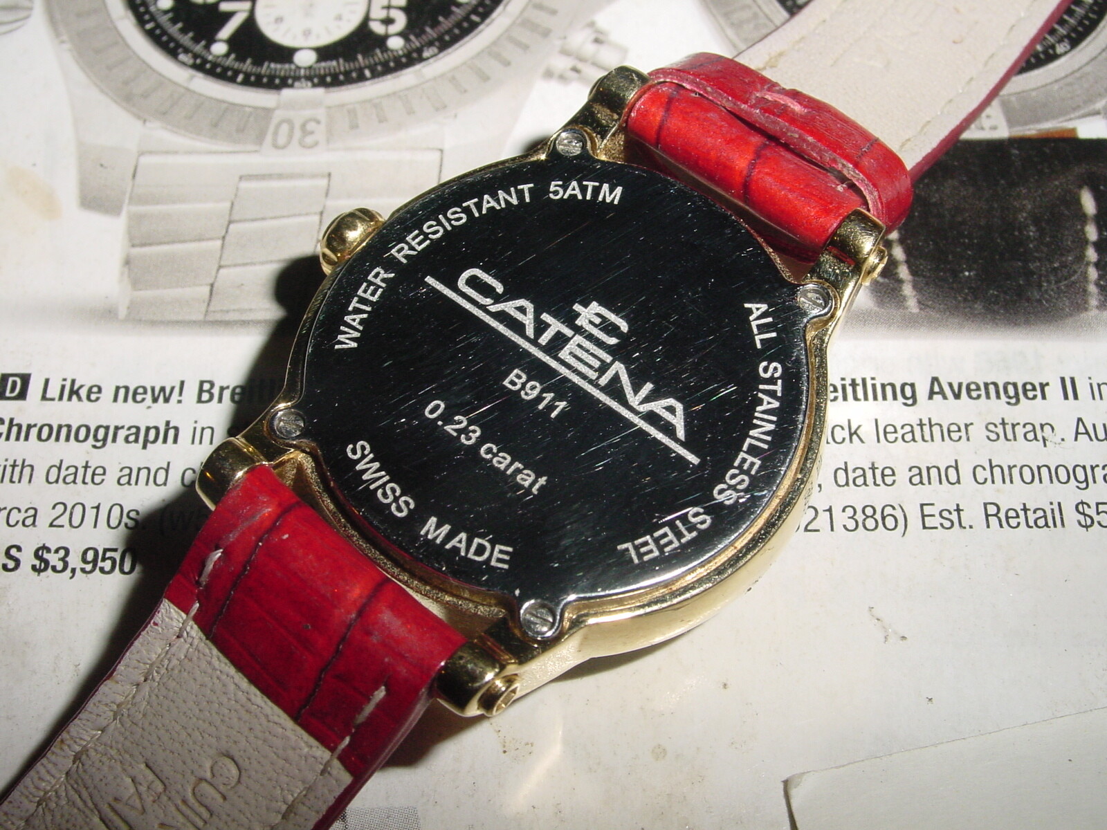 Rare vintage CATENA Horseshoe 0.23 Pave Diamond ladies watch | eBay