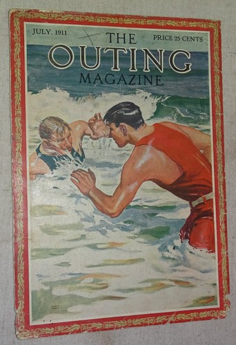 COVER ONLY - July 1911 The Outing Magazine - George Harper 'Men at ...