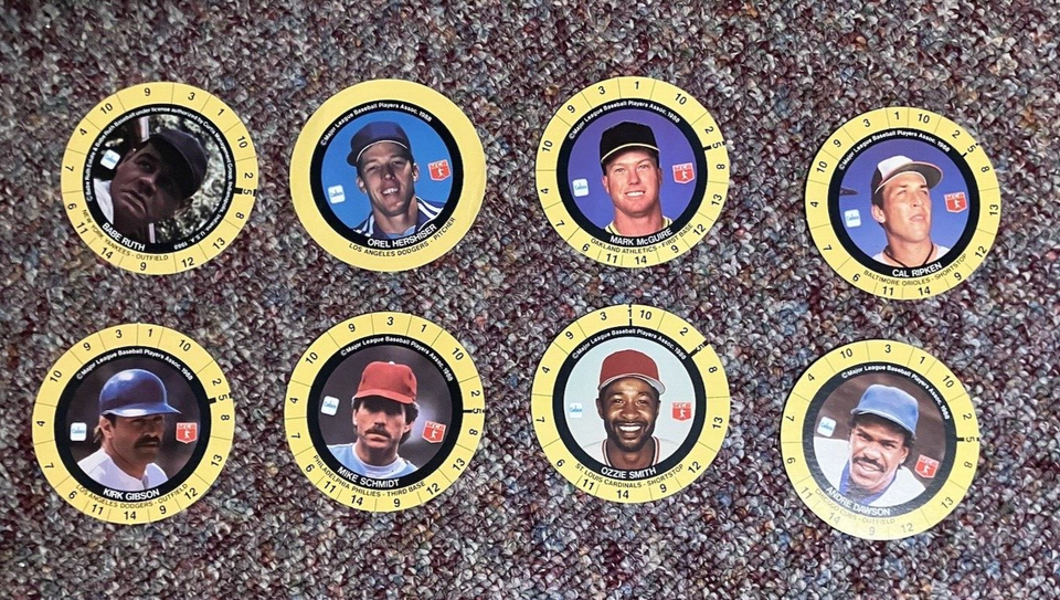 Cadaco Vintage 1989 Original All-Star Baseball Game 60 discs (mint ...