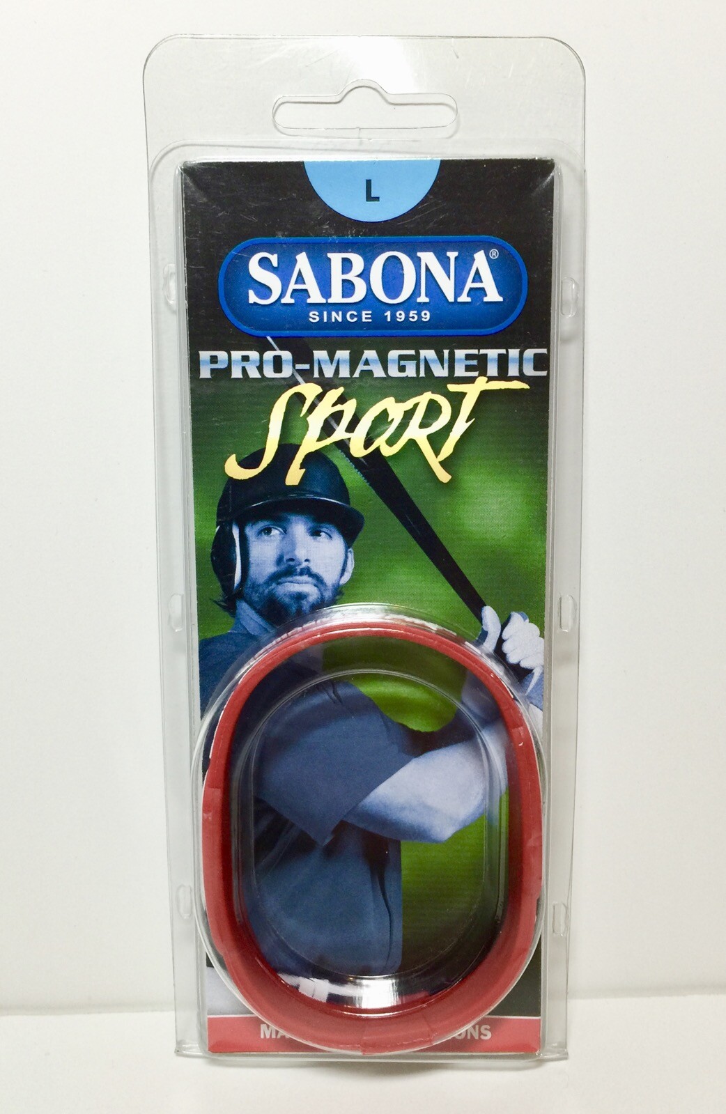 Sabona Pro Magnetic Sport Large Wristband 1200 Gauss Magnets Minus Ions ...