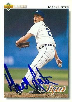 Mark Leiter autographed Baseball Card (Detroit Tigers) 1991 Upper Deck ...