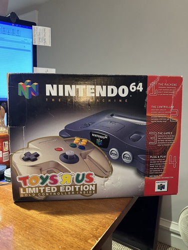 Nintendo 64 N64 Console Toys R Us Gold Controller Ed. BOX ONLY ...