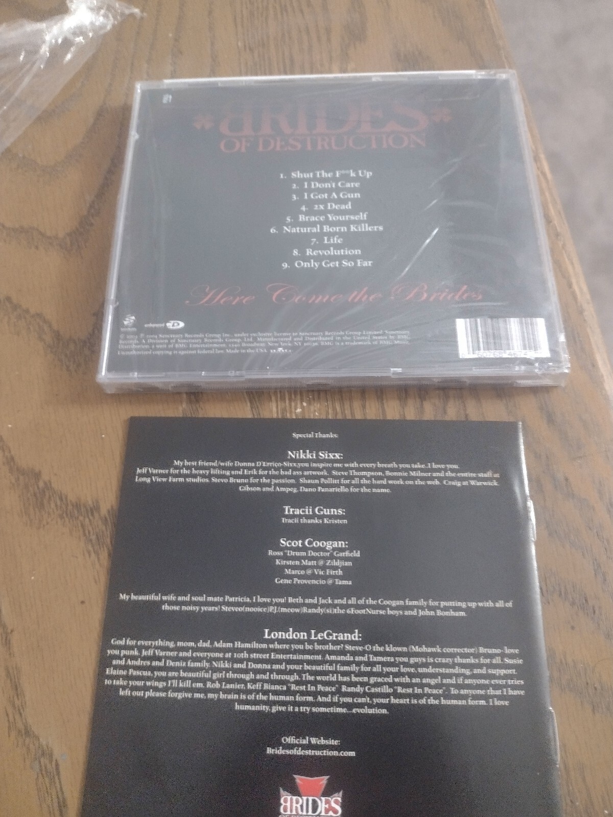 Here Come the Brides CD by Brides of Destruction Autographed ...