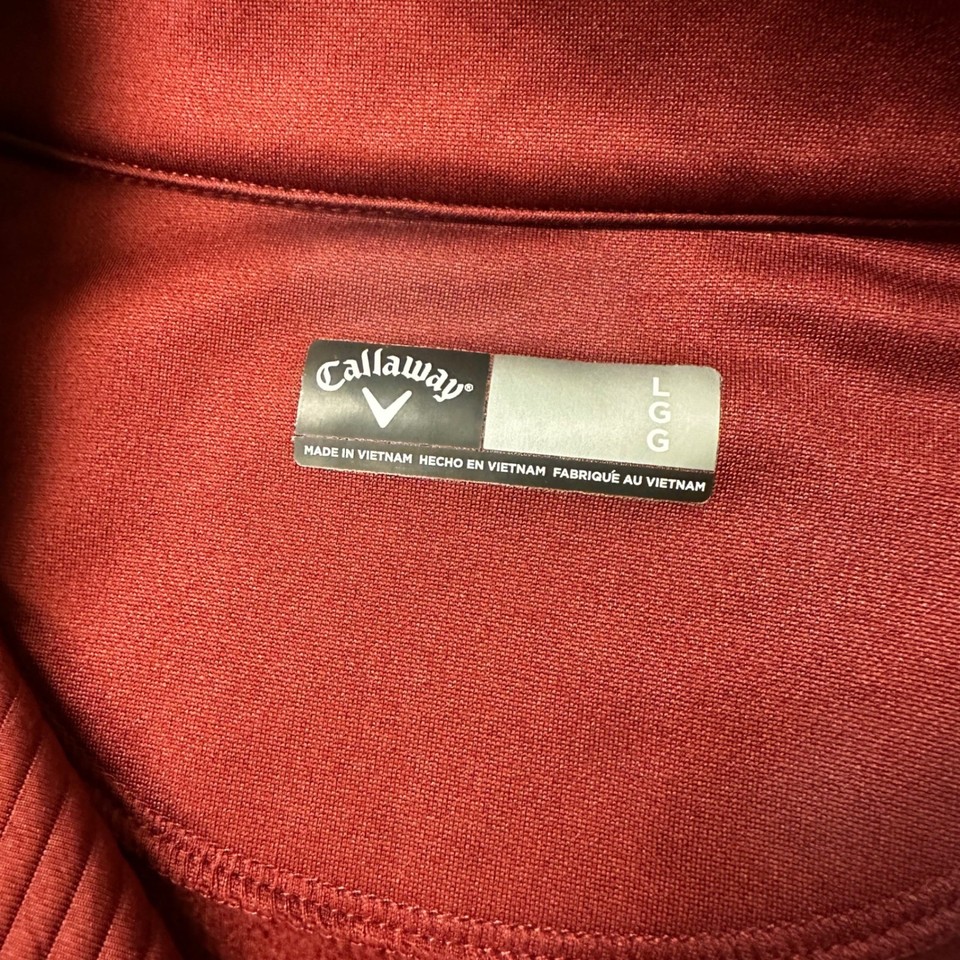 Callaway Golf 1/4 Zip Pullover Mens Large Sweater Athletic Athleisure ...