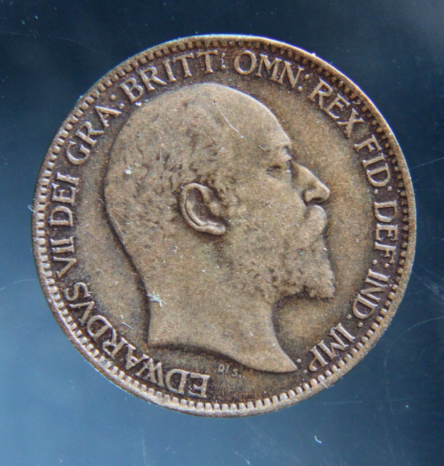 Great Britain, Farthing, 1905 bronze coin, Edward VII, Better Grade | eBay