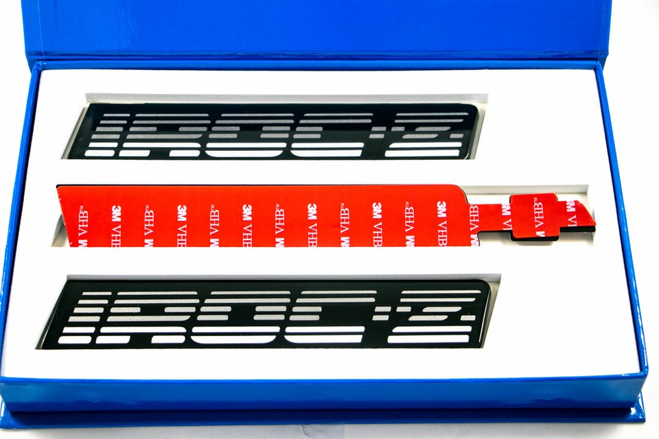 88-90 Camaro IROC-Z Silver Rocker Panel Rear Bumper Emblem Set ...