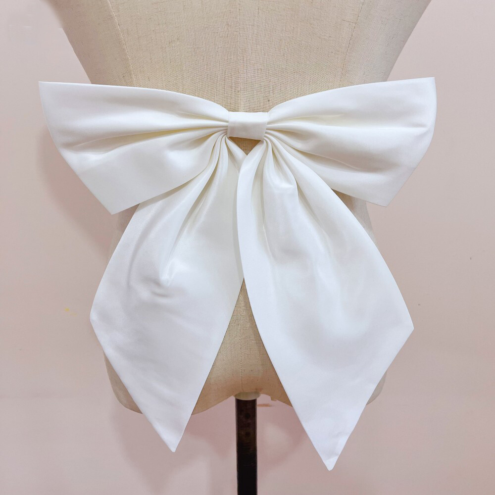White Satin Ribbon Bow