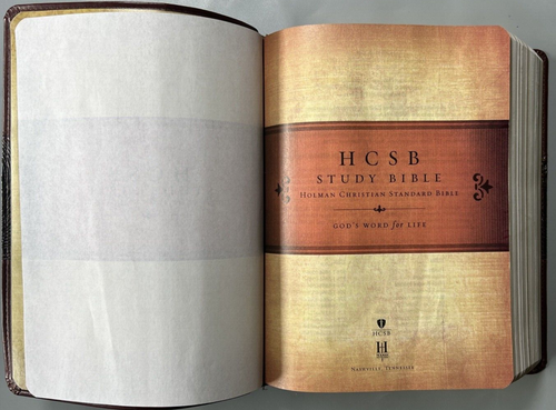 HCSB Study Bible Mahogany Duotone Simulated Leather Clean Text G+ USA ...