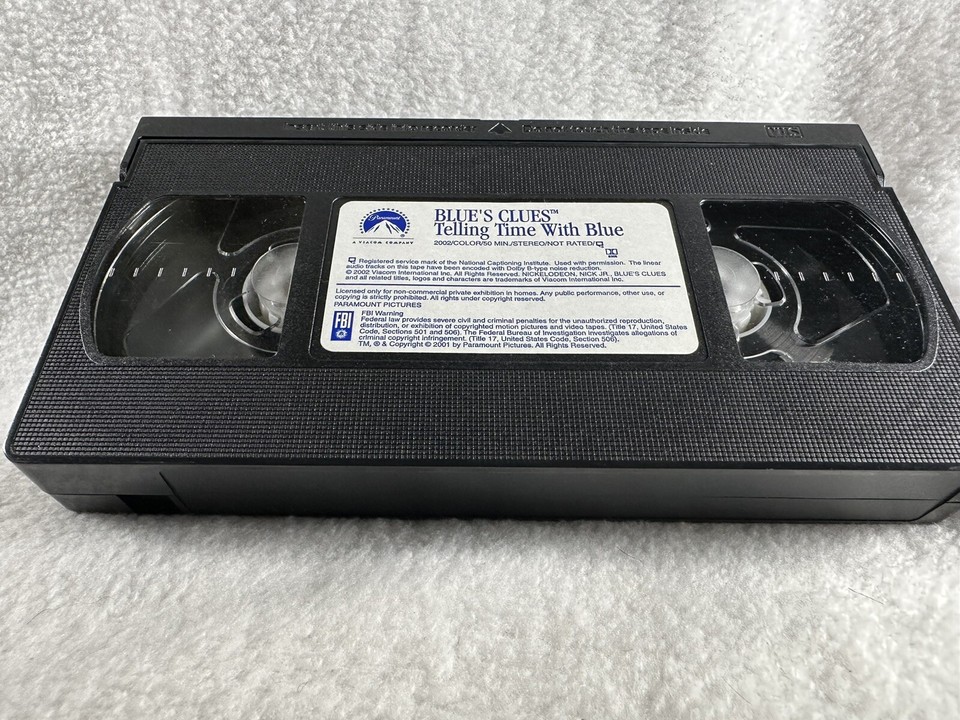 Blues Clues - Telling Time With Blue (VHS, 2002) 97368789432| eBay