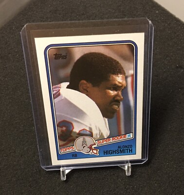 Alonzo Highsmith Super Rookie 1988 Topps card 105 Houston Oilers RC | eBay