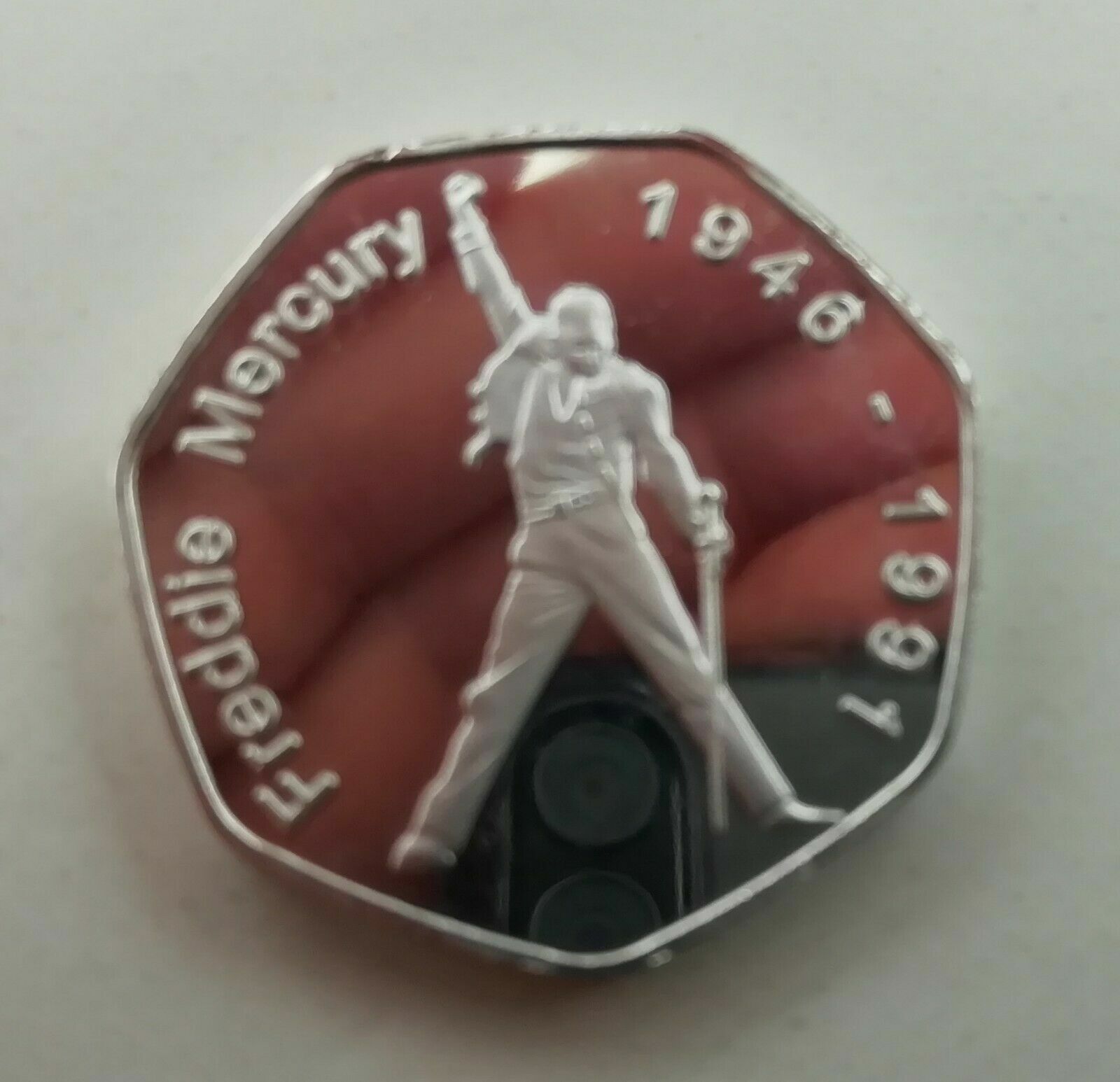 Freddie Mercury Queen Commemorative Colllectors Souvenir 50p Style ...