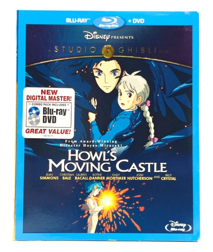 Howl's Moving Castle STUDIO GHIBLI Miyazaki Anime Blu-ray + DVD w ...