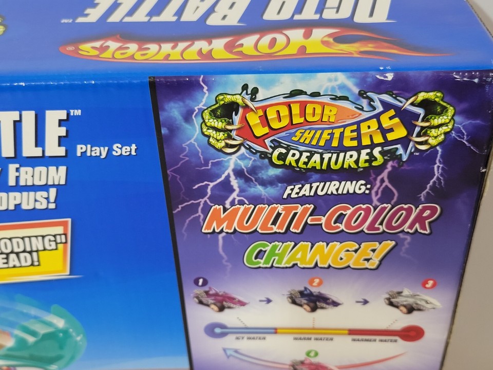 Hot Wheels Octo Battle Color Shifter Creatures Play Set Car NEW DMGD ...