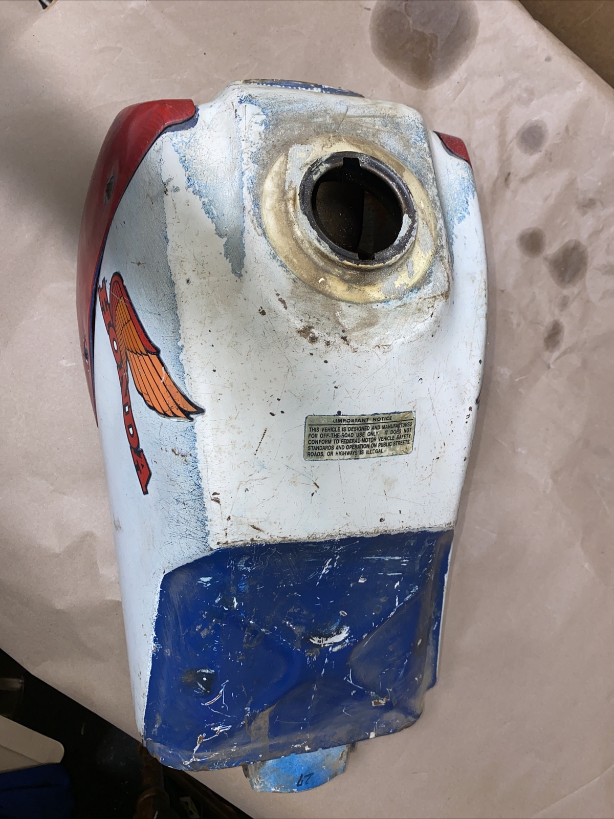 1985 HONDA ATC 200 X ATC200X FUEL GAS PETRO TANKS OEM 175A1-965-680ZA ...