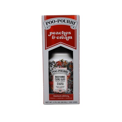 Poo-Pourri Before-You-Go Toilet Spray, Peaches & Cream, 2 Fl Oz | eBay