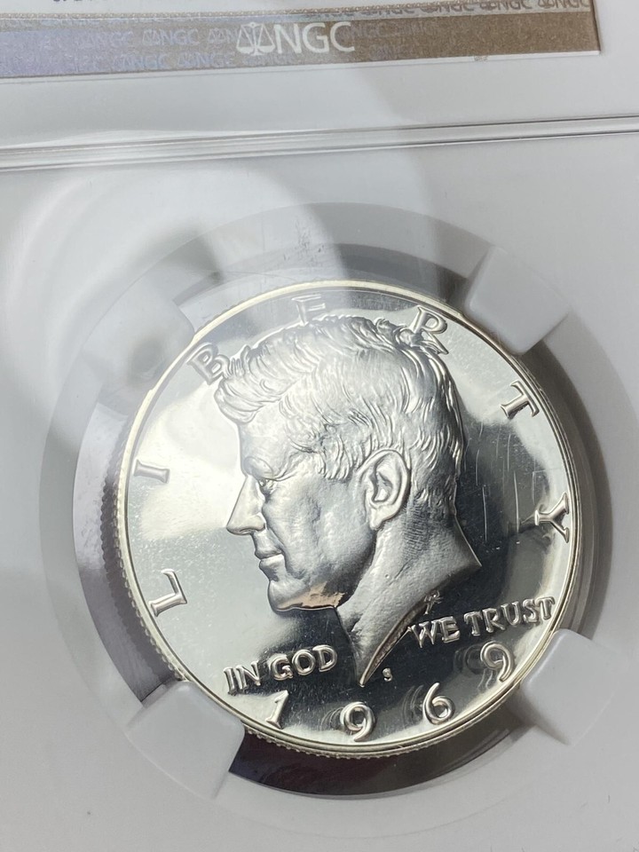 1968 S 1969 S 1970S Kennedy Half Dollars PF 68 Proof White Date Run JFK ...