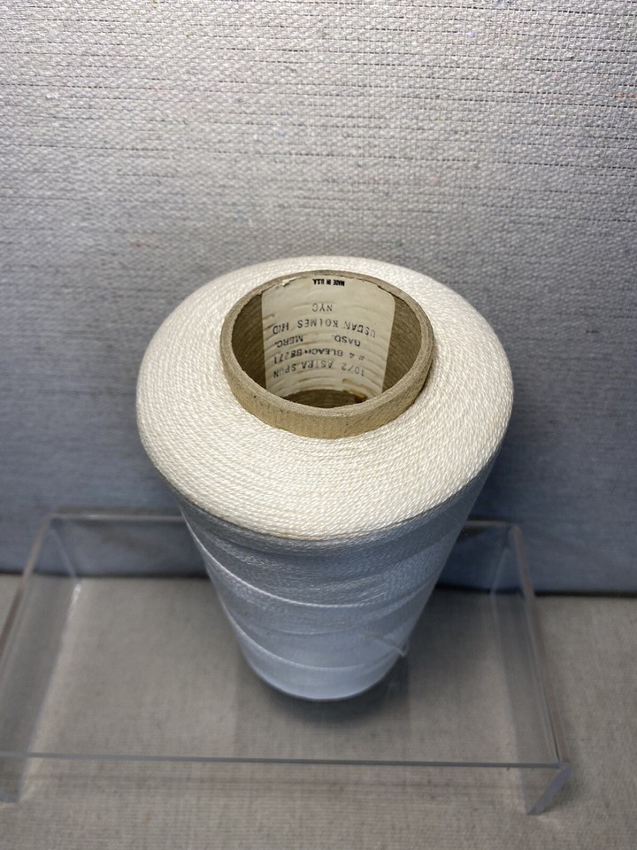 Astra Spun Thread 100% Spun Polyester Cone WHITE | eBay