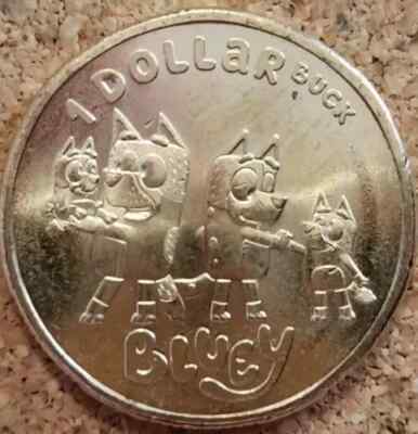 Australia $1 One Dollar Buck Bluey UNC Coin 2024 - Heelers Family (ex ...