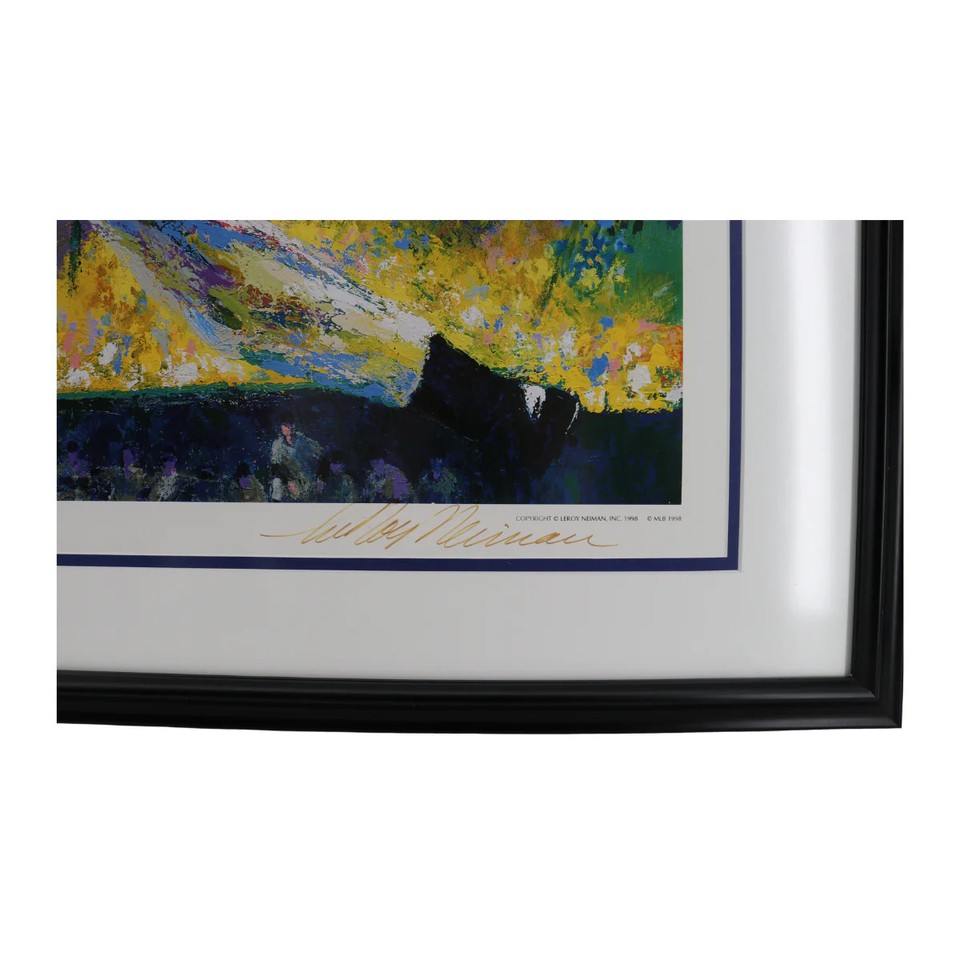 Joe DiMaggio New York Yankees Autographed Nieman 19x24 Litho DiMaggio ...