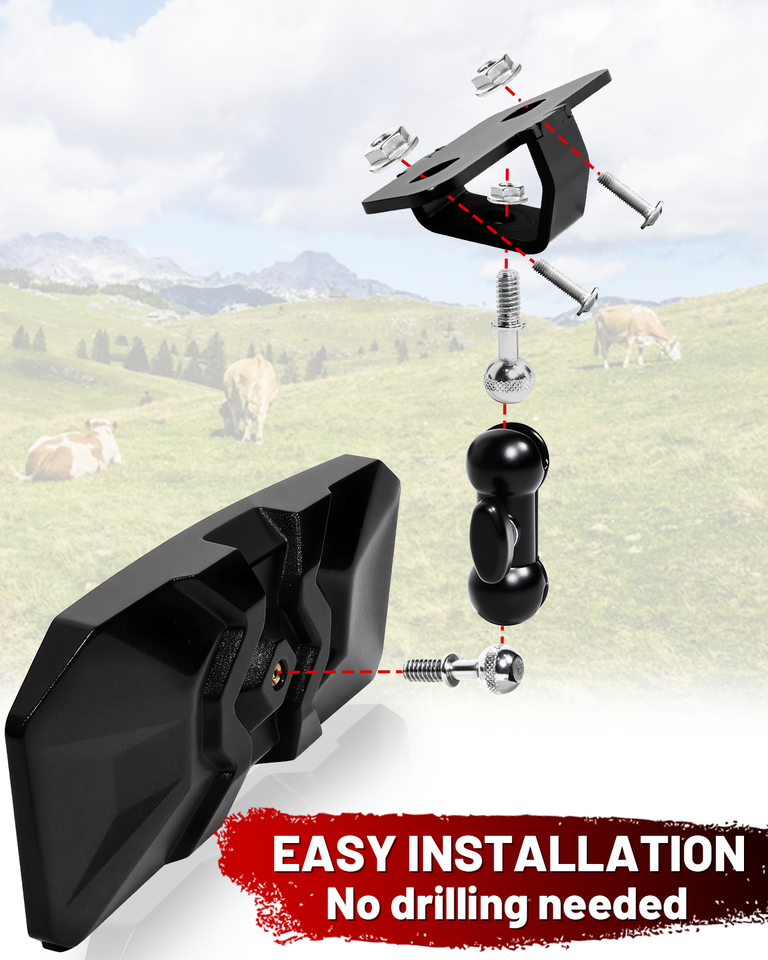 UTV Rear View Center Mirror for CFMOTO UFORCE 1000 2019-2025/Can-am ...