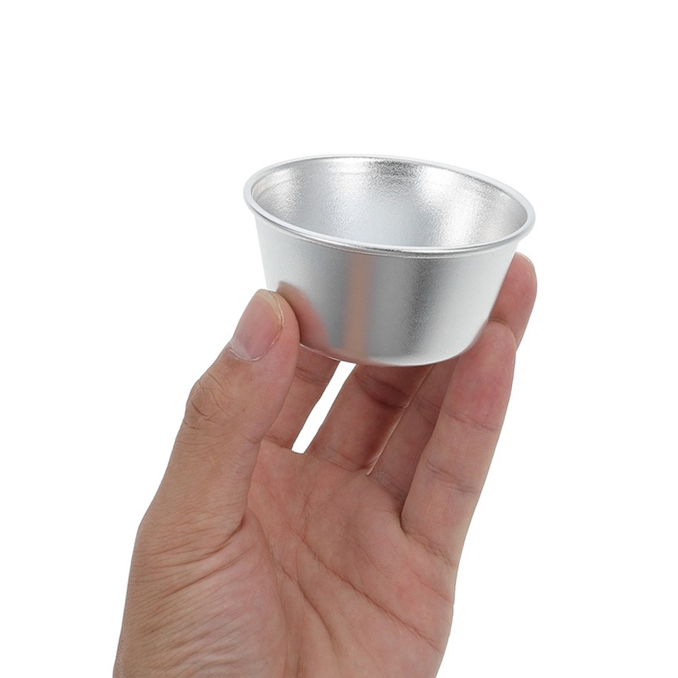 6 Pcs Non-stick Coating Pudding Cup Round Cake Cups Baking Trays Mini ...