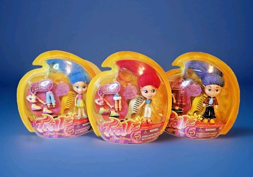 3 DOLL LOT 🦋 Hasbro TROLLZ Dressed to Impress Styles In A Snap BOY girl ...