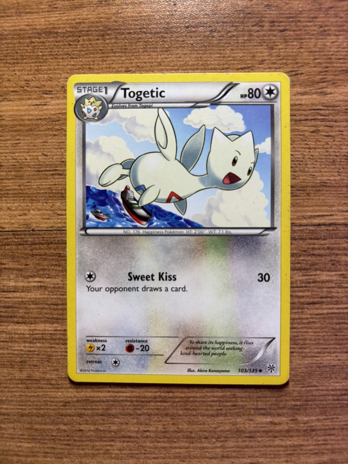 Togetic - 103/135 - Uncommon LP, English Pokemon Plasma Storm | eBay