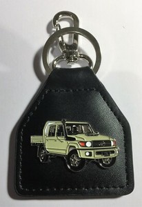 Land Cruiser 70 Series Metal/Leather Key Chain/Ring 2 clips, Car, 4x4 ...