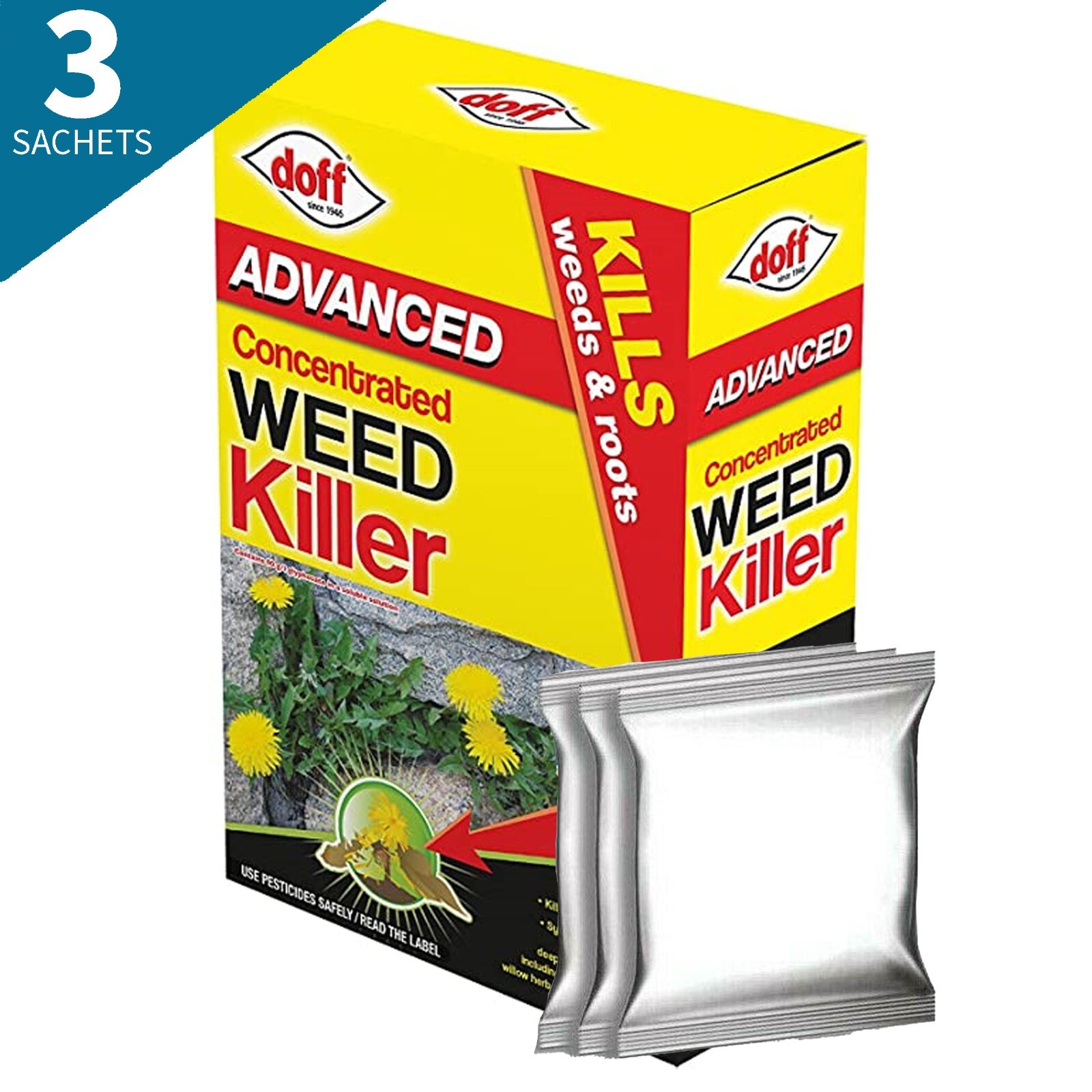 DOFF EXTRA STRONG WEEDKILLER ADVANCED CONCENTRATED WEED ROOTS KILLER ...