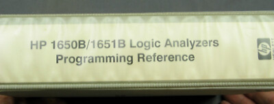 Hewlett Packard HP 1650B/1651B Programming Reference manual, XLNT | eBay