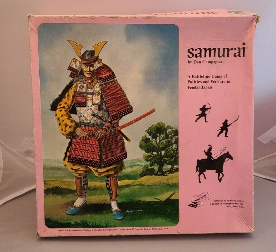 Samurai Board Game by Dan Campagna 1979 Battlefield Game of Politics ...