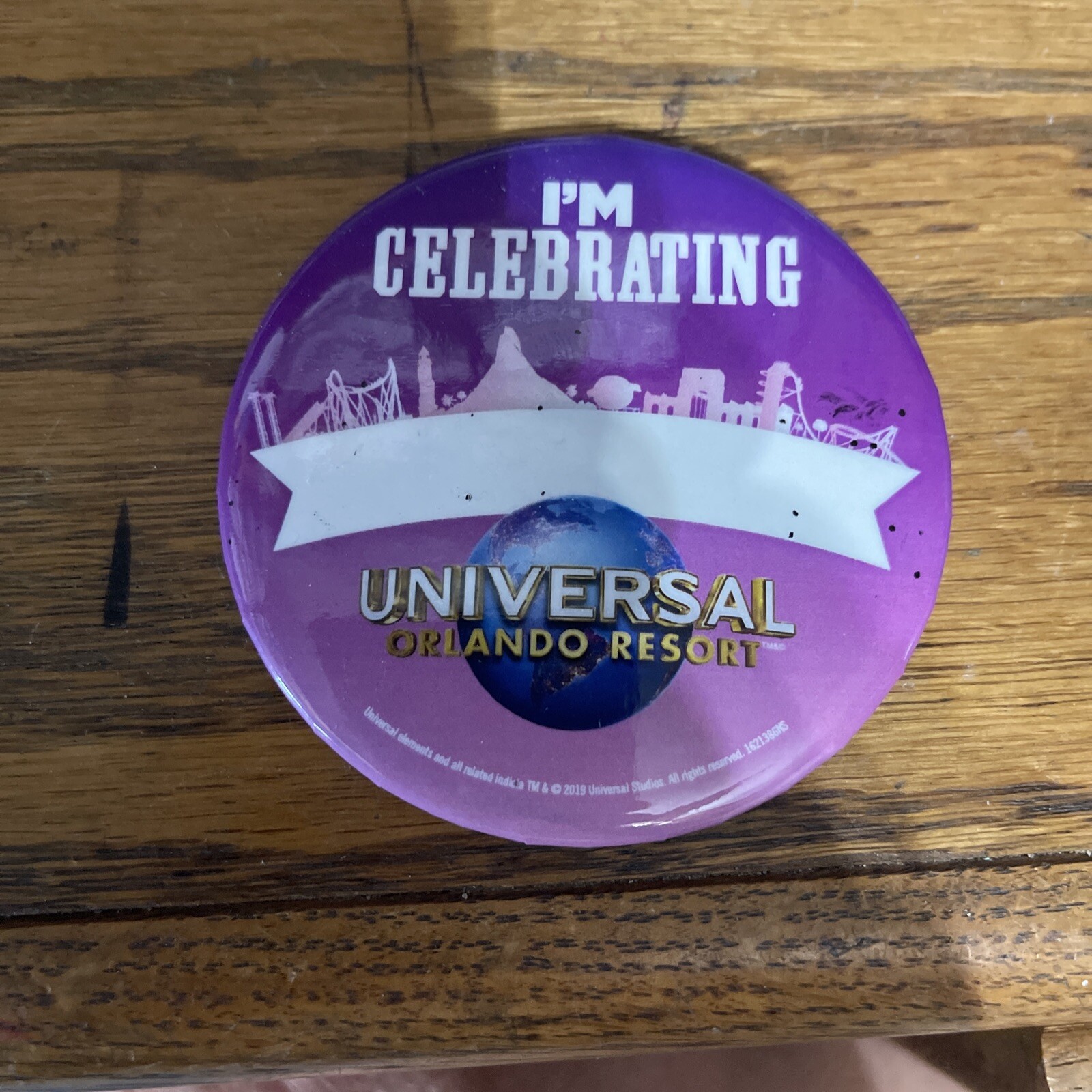 I’m celebrating Orlando universal resorts button | eBay