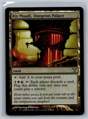 Magic The Gathering Dissension Rix Maadi, Dungeon Palace #179/180 Foil MTG TCG | eBay
