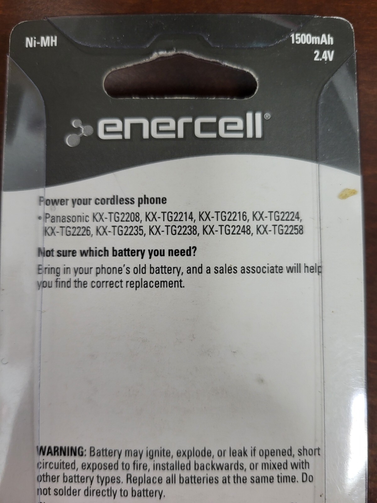 2 Pack Enercell 2.4V 1500mAh Ni-MH Cordless Phone Battery For Panasonic ...