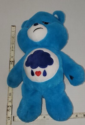 Care Bears Grumpy Bear 14” Plush Blue Rain Cloud Heart Stuffed Plush ...