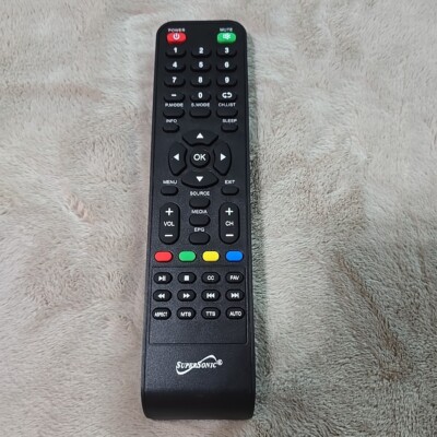 Original TV Remote Control for SUPERSONIC Television EUC TV controller ...