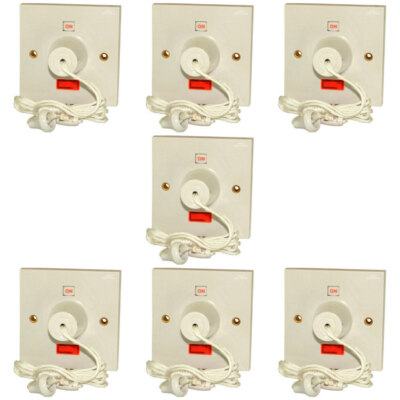 7 x Shower Ceiling Pull Switch 50 amp Double Pole Isolator Switches ...
